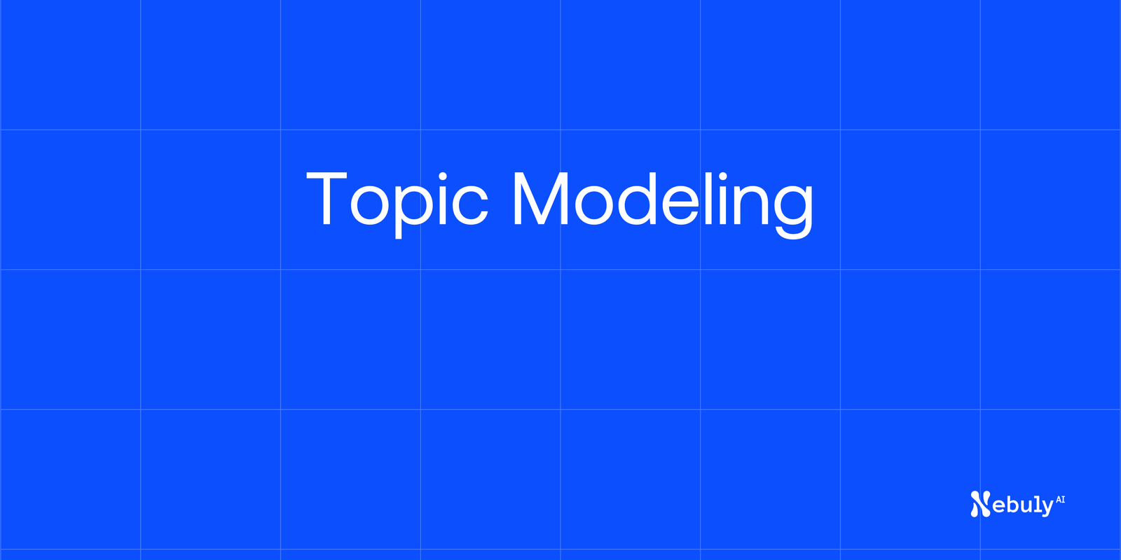 Topic Modeling Topic Modeling